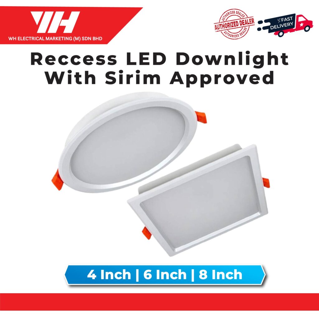 LED Downlight With Sirim Approved LED Recessed Downlight (12W 4″ 18W 6 ...