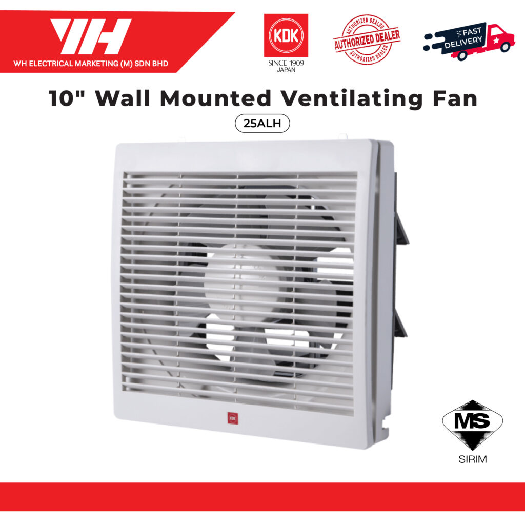 KDK 20ALH | 25ALH WALL MOUNTED VENTILATING FAN - whgrouponline.com