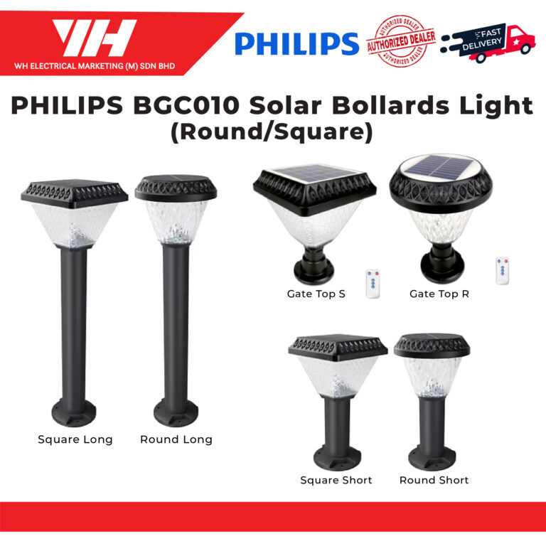 PHILIPS BGC010 Solar Bollards Light | Solar Gate Top Light (Round ...